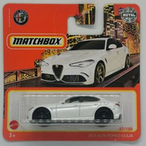 Matchbox 2021 47/100 2016 Alfa Romeo Giulia White (Short Card)