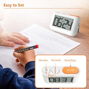 AIMILAR Small Countdown Timer Clock - Digital Kitchen Count Up and Down Timers Magnetic Big Screen for Cooking Kids Time Management