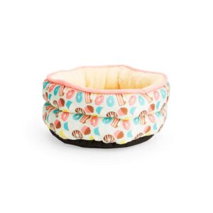 everyyay snooze fest sweet-print donut ferret bed, 11" l x 11" w x 4.5" h