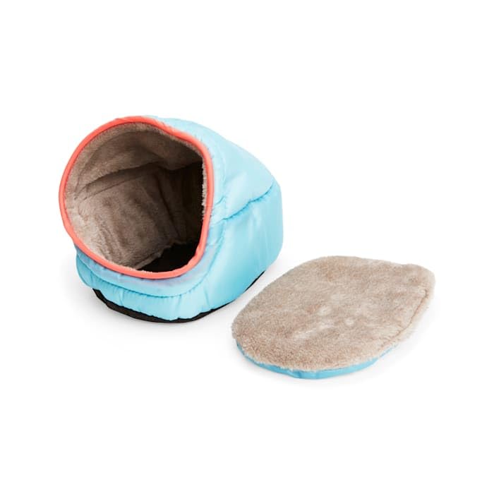 EveryYay Snooze Fest Blue Cuddle Cup Ferret Bed, 11" L X 8.5" W X 9" H