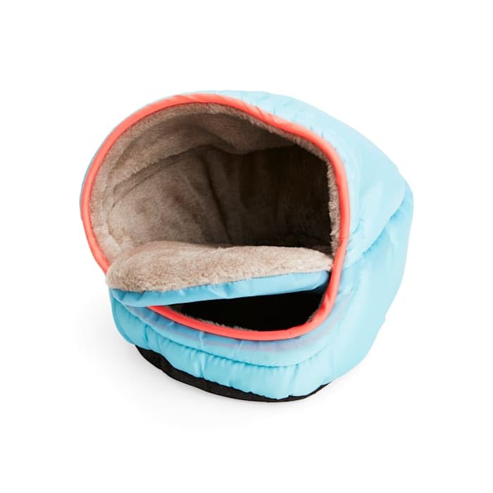 EveryYay Snooze Fest Blue Cuddle Cup Ferret Bed, 11" L X 8.5" W X 9" H