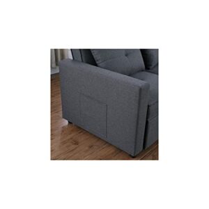 Lilola Home Zoey Sofas, Dark Gray