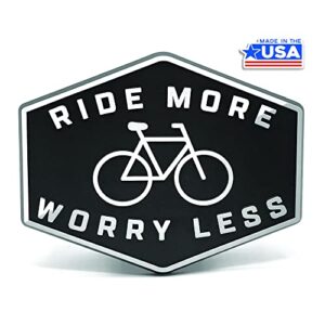 SPIFFY Tow Hitch Cover for 2 Inch Bike Rack Plastic Receiver Trailer Tube Plug | Ride More Worry Less | Made in The USA | Great Gift for Cyclists and Mountain Biking Enthusiasts with Trailer Hitches