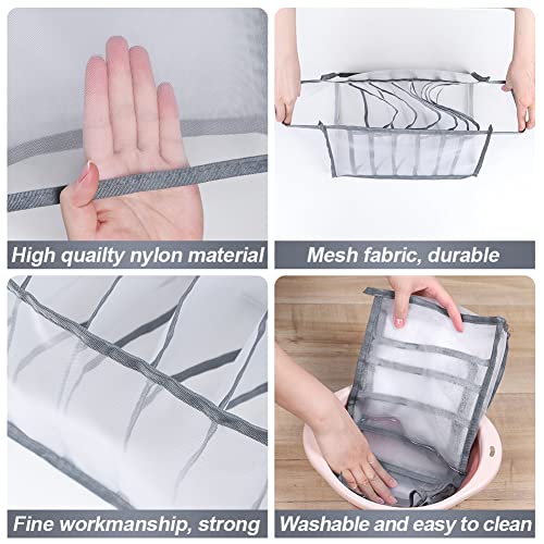 Foldable Clothes Storage Drawer Organizer - Cooyokit Separated Storage & Storing Divider, compartment storage bag for storing jeans, t-shirts, tops, sweaters etc. (7 Grid Storage Divider)