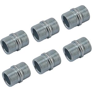 sdtc tech 6 pcs 1"/25.4 mm diameter shelf connectors for wire rack shelves glass shelf storage racks metal rack support nut replacement