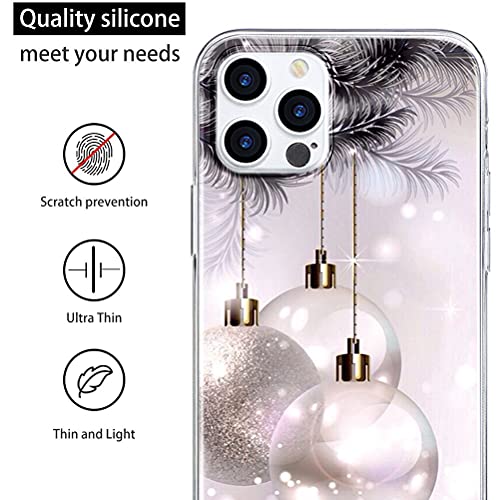 Pnakqil Christmas Case Compatible with Samsung Galaxy A51 (4G) /M40S 6.5" Xmas Transparent Shockproof Ultra-thin Silicone Protective Cover with Cute Design Compatible with Samsung A51 4G, Christmas 05