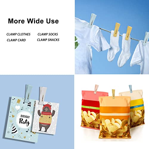 Windproof Clothes pins 40pcs, Plastic Clip, Strong Clothespins Clip, Sock Clips, Photo Clips,Non-Slip Drying-Clothing pins Beach Towel Clips Clothes pins,Food Bag Clips, clothespins Clothespin