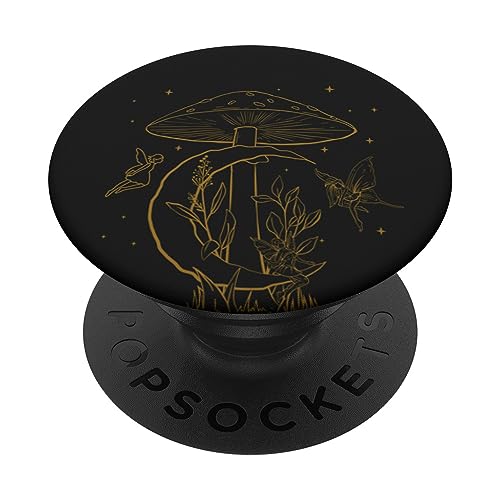 Fairycore Aesthetic Fairy Core Grunge Mushroom Moon Fairies PopSockets Standard PopGrip