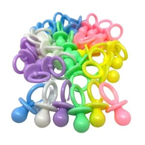 bonka bird toys 2207 (pk30) 1" pastel pacifiers, medium parrot, foot talon craft cage toy, conure, lories, lorikeets, and similar