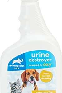 Animal Planet Urine Destroyer Professional Strength ( 32 Oz ) Oxygen Powered Formula Destroys Tough Odors & Stains Yet Gentle On Your Furniture And Carpet