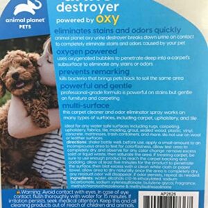 Animal Planet Urine Destroyer Professional Strength ( 32 Oz ) Oxygen Powered Formula Destroys Tough Odors & Stains Yet Gentle On Your Furniture And Carpet