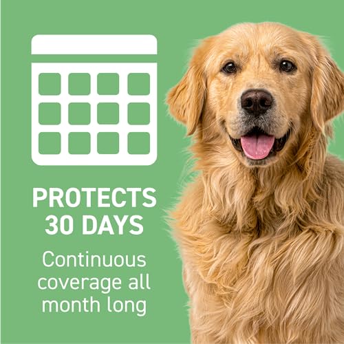 NEXTSTAR Flea and Tick Prevention for Dogs, Repellent, Treatment, and Control, Fast Acting Waterproof Topical Drops for Large Dogs, 3 Monthly Doses