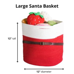 Midlee Santa Rope Basket (Large)