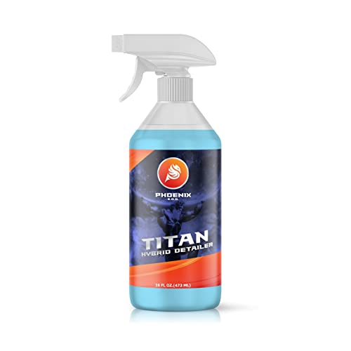 Phoenix E.O.D. Titan Hybrid Detailer (16oz) - Hybrid Ceramic Coating Detail Spray That Shines, Cleans & Protects - Top Coat Car Wash Polish & Paint Protectant - Longer Lasting Than Car Waxes