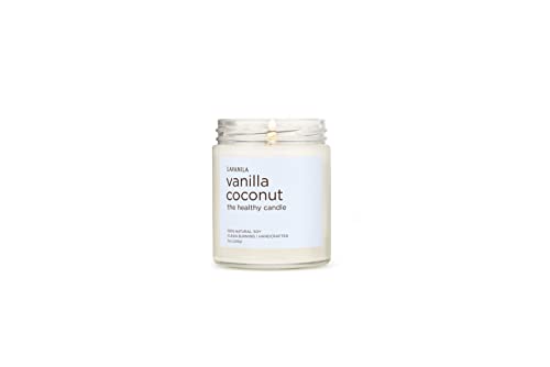 Lavanila Natural Soy Candle (2-Pack), Vanilla Coconut Scented - Clean Burning, Handcrafted, 7 oz Each