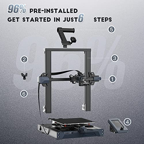 Creality 3D Printer Ender 3 S1 with CR Touch Auto Leveling, High Precision Z-axis Double Screw, Removable Build Plate, Beginners Professional FDM 3D Printer 8.66"(L) x 8.66"(W) x 10.63"(H)