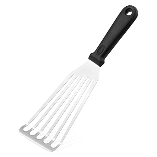 DEFUTAY Fish Turner spatula,Stainless Steel Slotted Turner,Kitchen Steak Spatula for Cooking,Flipping & Frying Fish, Meat, Eggs