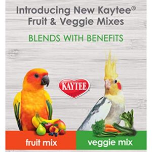 Kaytee Pet Bird Veggie Mix for Pet Parakeets, Cockatiels, Conures, and Parrots, 3.5 Ounce