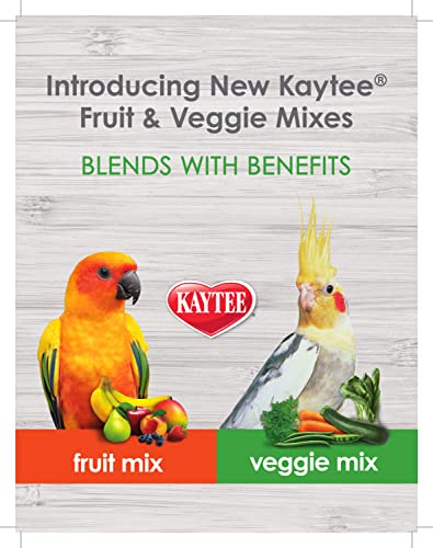 Kaytee Pet Bird Veggie Mix for Pet Parakeets, Cockatiels, Conures, and Parrots, 3.5 Ounce