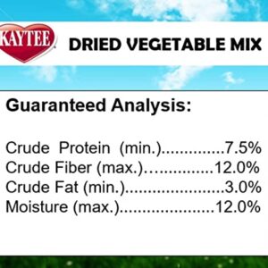 Kaytee Pet Bird Veggie Mix for Pet Parakeets, Cockatiels, Conures, and Parrots, 3.5 Ounce