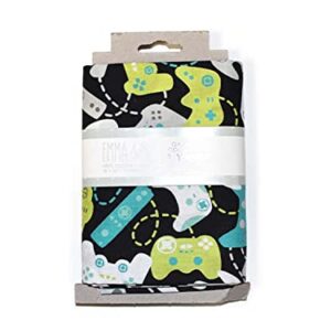 Emma & Mila 1 Yard Precut Cotton Fabric - Game On Controller 4 pc.