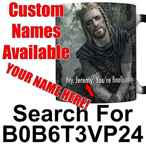 CJ Artisans Hey, You You're Finally Awake (Ralof of Skyrim) Magic Color Changing Coffee Mug (FB)