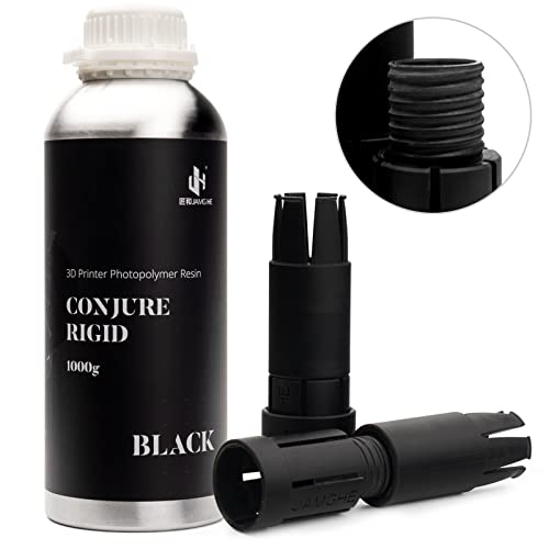 Chitu Systems Conjure Rigid Resin with Engineering-Like Features for Functional Gadgets Resin Printing,Low Shrinkage for Articulated Figure LCD 3D Printing (Black,1000g)