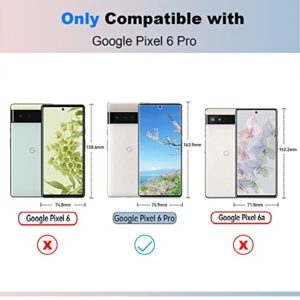 Guarishel for Google Pixel 6 Pro Case: [Built-in 4 Airbags][Not-Yellowing] Military-Grade Shockproof Protective Phone case for Google Pixel 6 Pro, Crystal Clear