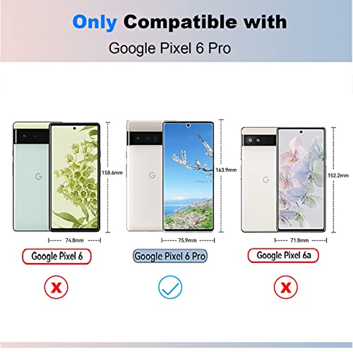 Guarishel for Google Pixel 6 Pro Case: [Built-in 4 Airbags][Not-Yellowing] Military-Grade Shockproof Protective Phone case for Google Pixel 6 Pro, Crystal Clear