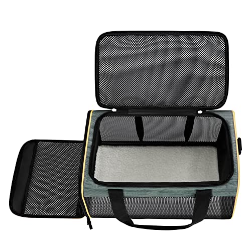 Cat Carrier Airline Approved Pet Carrier,Dog Carrier Soft-Sided Pet Travel Carrier Maximum Pet Weight 17 Pounds 17.5“x10 x10