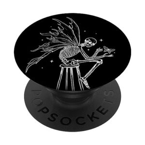 fairycore aesthetic skeleton fairy core grunge goth faecore popsockets standard popgrip