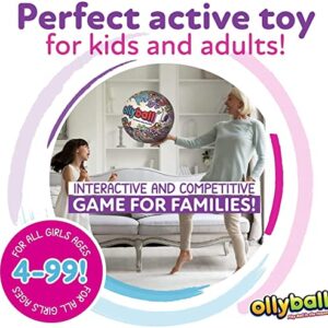 Ollyball Girl Power! The Ultimate Indoor Colorable Play Ball for Kicking and Coloring in The House! (Girl Power! Eco Pak (2 Pack))