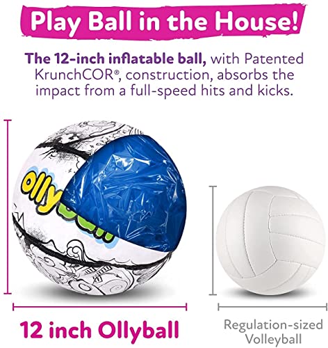 Ollyball Girl Power! The Ultimate Indoor Colorable Play Ball for Kicking and Coloring in The House! (Girl Power! Eco Pak (2 Pack))