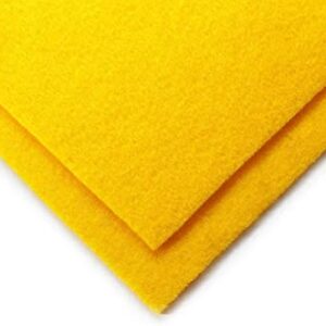 Acrylic Felt Fabric Pre Cuts, 1 Yard, 72 by 36 inches in Length by Ice Fabrics - Mango Yellow