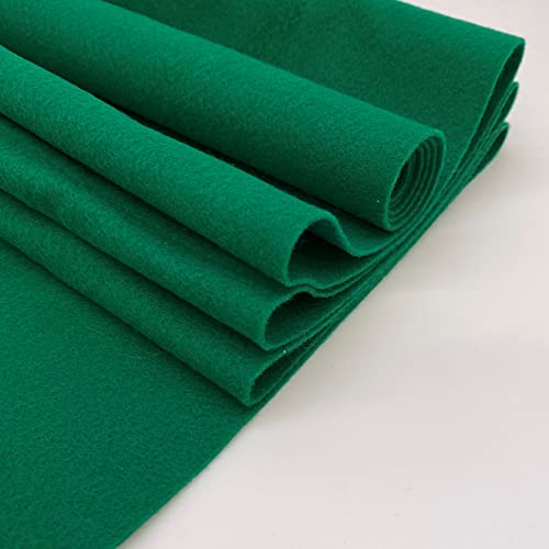 Acrylic Felt Fabric Pre Cuts, 2 Yards, 72 by 72 inches in Length by Ice Fabrics - Kelly Green