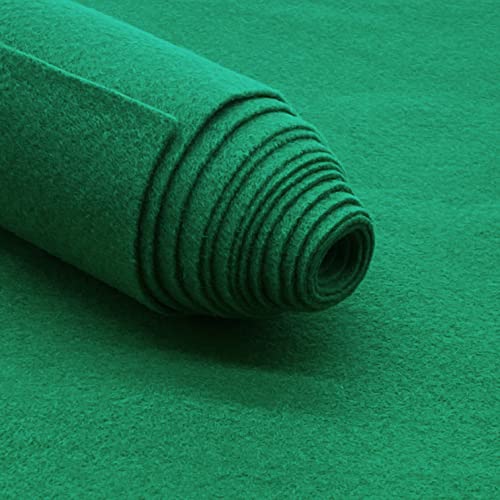 Acrylic Felt Fabric Pre Cuts, 2 Yards, 72 by 72 inches in Length by Ice Fabrics - Kelly Green