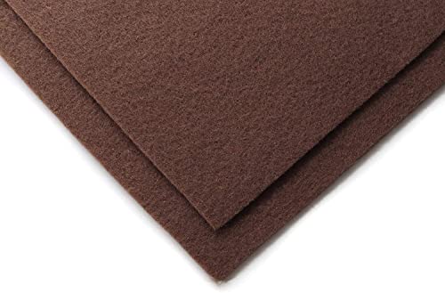 Acrylic Felt Fabric Pre Cuts, Half Yard, 72 by 18 inches in Length by Ice Fabrics - Brown