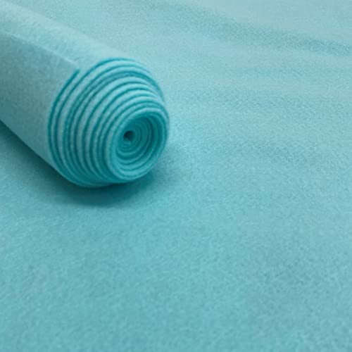 Acrylic Felt Fabric Pre Cuts, 1 Yard, 72 by 36 inches in Length by Ice Fabrics - Aqua