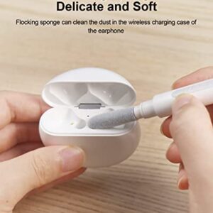 Hagibis Cleaning Pen for Airpods Pro 1 2 Multi-Function Cleaner Kit Soft Brush for Bluetooth Earphones Case Cleaning Tools for Lego Huawei Samsung MI Earbuds (White)