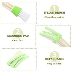 DEFUTAY Window Blind Cleaner Duster Brush,Household Car Groove Gap Cleaning Tool for Window, Blind,Fan, Air Conditioner, Air Cleaner (Dust Brush)