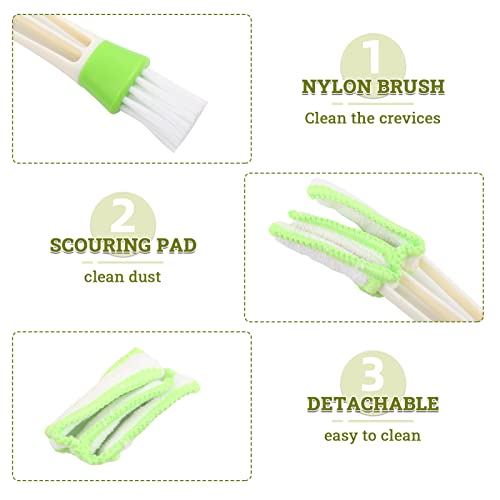 DEFUTAY Window Blind Cleaner Duster Brush,Household Car Groove Gap Cleaning Tool for Window, Blind,Fan, Air Conditioner, Air Cleaner (Dust Brush)