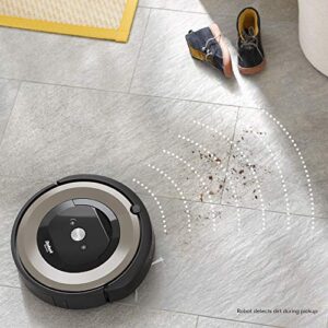 iRobot Roomba E6 (6199) Robot Vacuum - Wi-Fi Connected, Compatible with Alexa, Ideal for Pet Hair, Carpets, Hard, Self-Charging Robotic Vacuum, Sand Dust (Renewed)