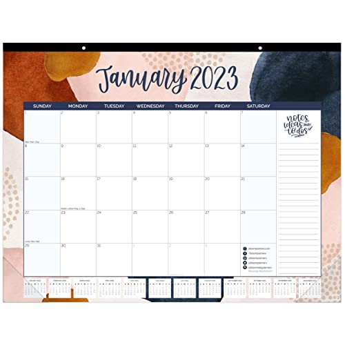 bloom daily planners 2023 Calendar Year Desk/Wall Monthly Calendar Pad (January 2023 - December 2023) - Large 21" x 16" Hanging or Desktop Blotter - Seasonal