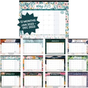 bloom daily planners 2023 Calendar Year Desk/Wall Monthly Calendar Pad (January 2023 - December 2023) - Large 21" x 16" Hanging or Desktop Blotter - Seasonal