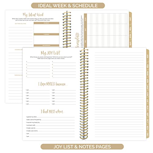 bloom daily planners 2023 Calendar Year Day Planner (January 2023 - December 2023) - 5.5” x 8.25” - Weekly/Monthly Agenda Organizer Book with Stickers & Bookmark - Marble