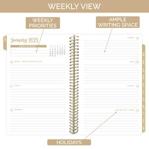 bloom daily planners 2023 Calendar Year Day Planner (January 2023 - December 2023) - 5.5” x 8.25” - Weekly/Monthly Agenda Organizer Book with Stickers & Bookmark - Marble