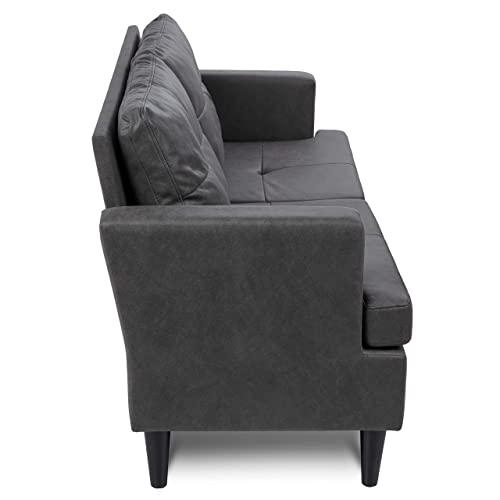 Milliard Loveseat Sofa/Couch for Living Room, Bedroom or Small Space/Grey Neutral Soft and Cozy Design