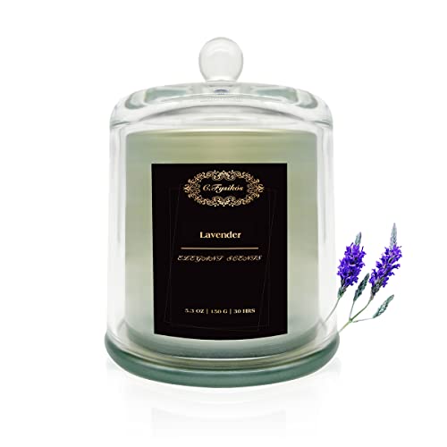 C. Fysikós Candles for Home Scented | Soy Candles for Home Scented | Aromatherapy Candles | Lavender Candle | Scented Candles | Glass Jar Candle | Candle Gifts for Women | Natural Soy Wax