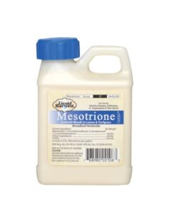 liquid harvest mesotrione - 8oz - mesotrione concentrate (compare to tenacity) - pre and post-emergent weed killer for lawn and turf grasses