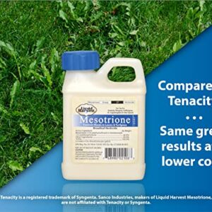 Liquid Harvest Mesotrione - 8oz - Mesotrione Concentrate (Compare to Tenacity) - Pre and Post-Emergent Weed Killer for Lawn and Turf Grasses